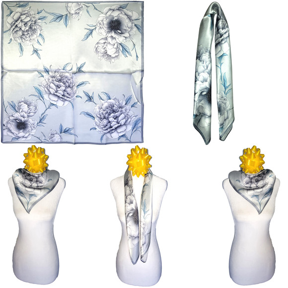 Accessories | Nwt Genuine 10 Mulberry Silk Satin Scarf 25x25 Medium Square Shawl 57051 | Poshmark